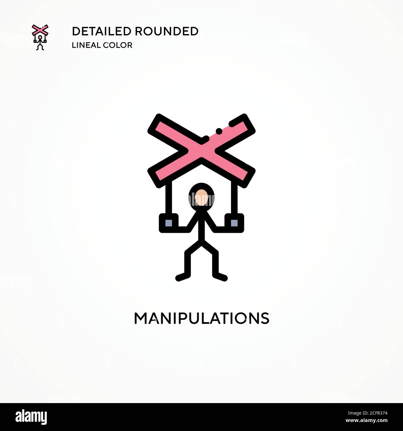 Manipulations vector icon. Modern vector illustration concepts. Easy to ...