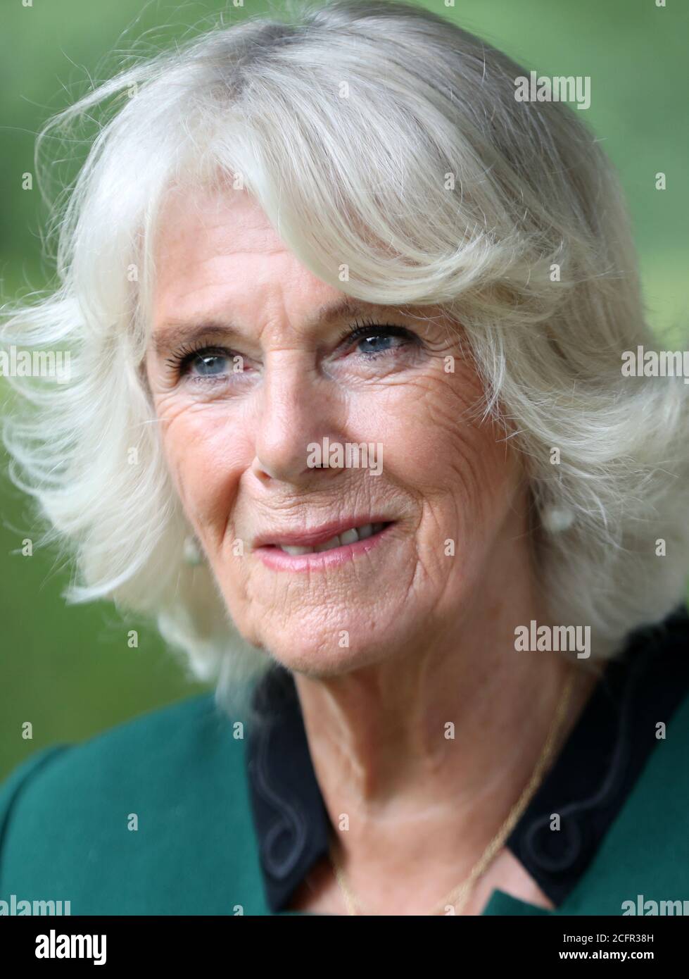 The Duchess of Cornwall at Beachley Barracks, Chepstow, during her ...