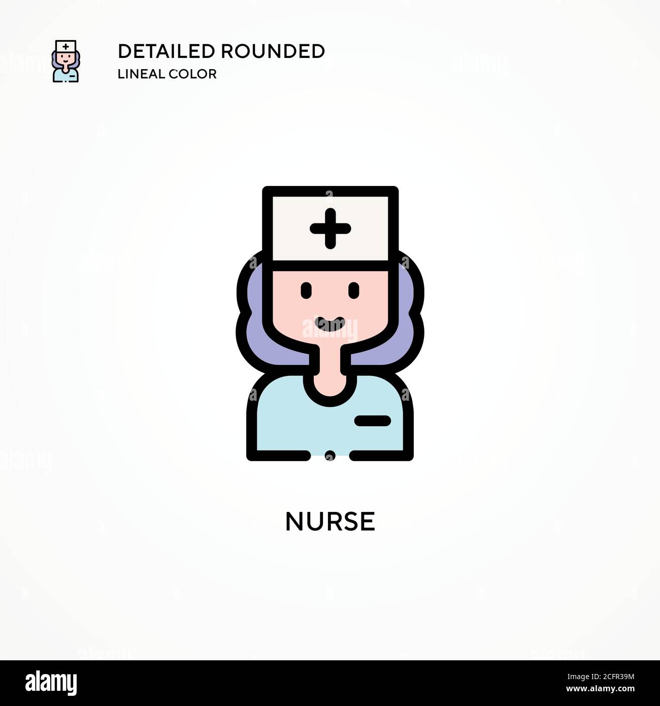 Nurse vector icon. Modern vector illustration concepts. Easy to edit ...