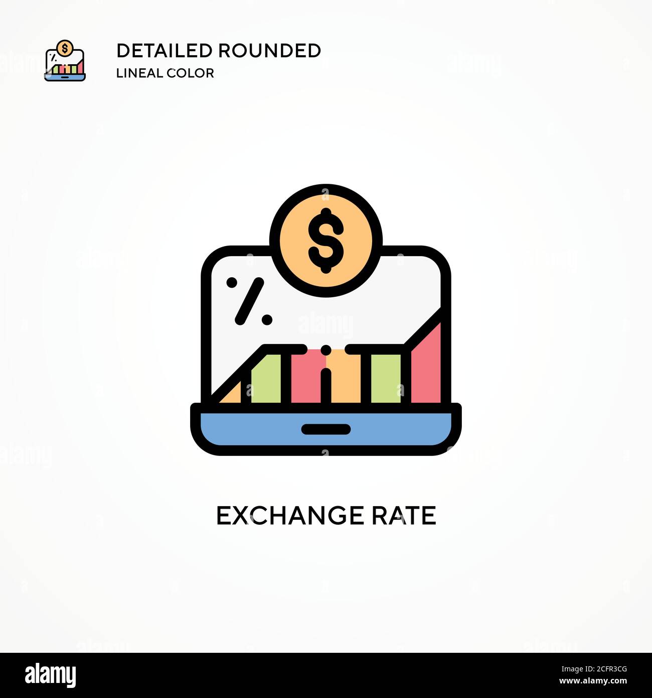 Exchange rate vector icon. Modern vector illustration concepts. Easy to ...