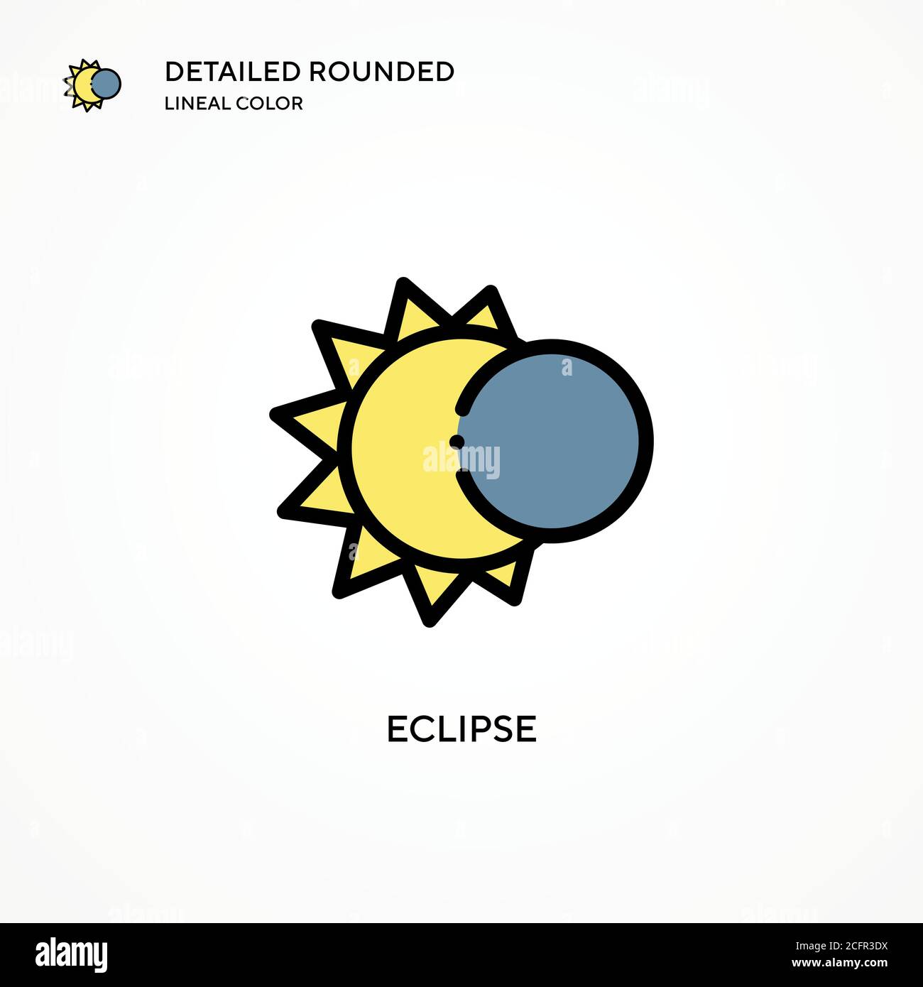 Eclipse vector icon. Modern vector illustration concepts. Easy to edit ...
