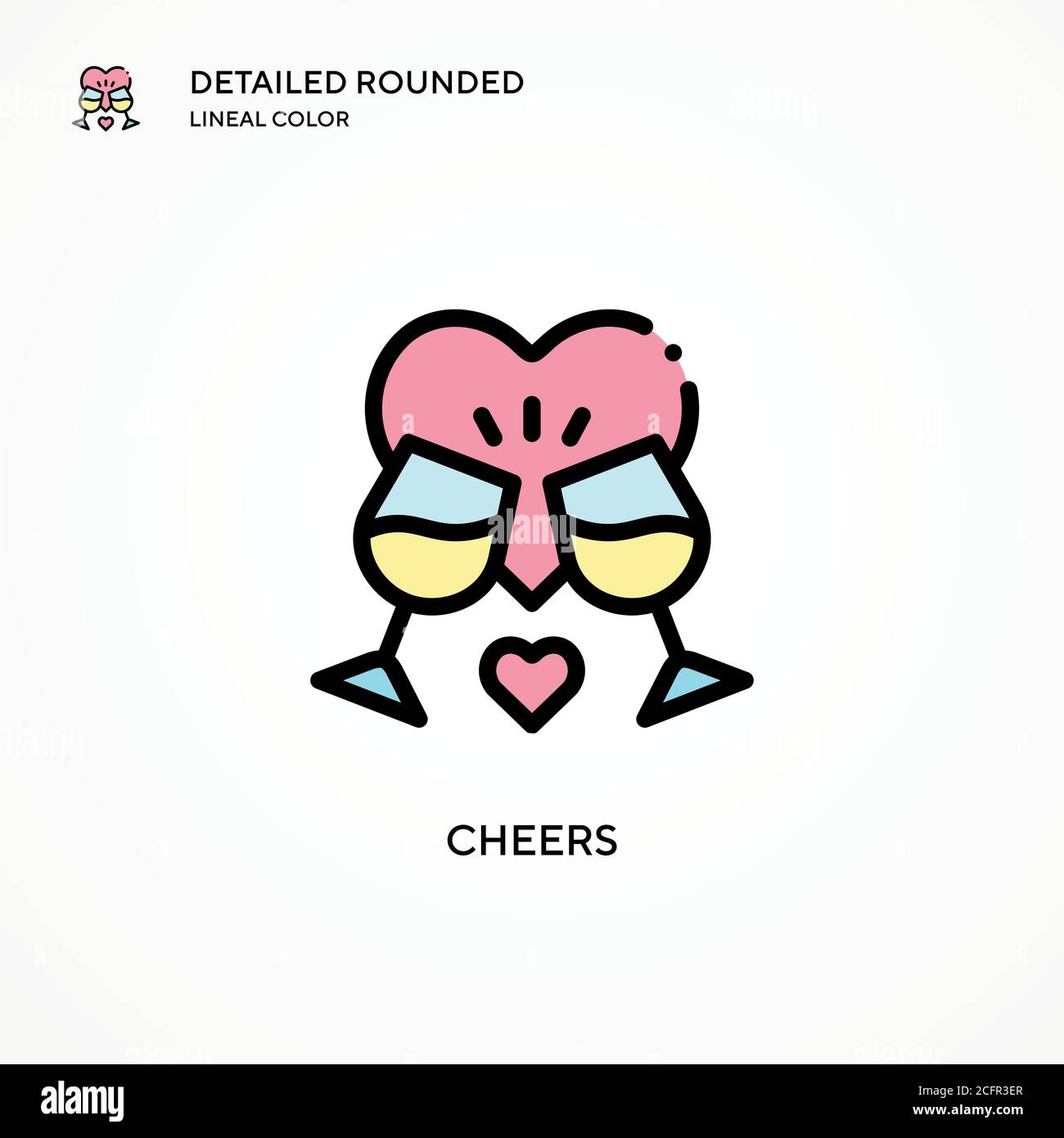 Cheers vector icon. Modern vector illustration concepts. Easy to edit ...