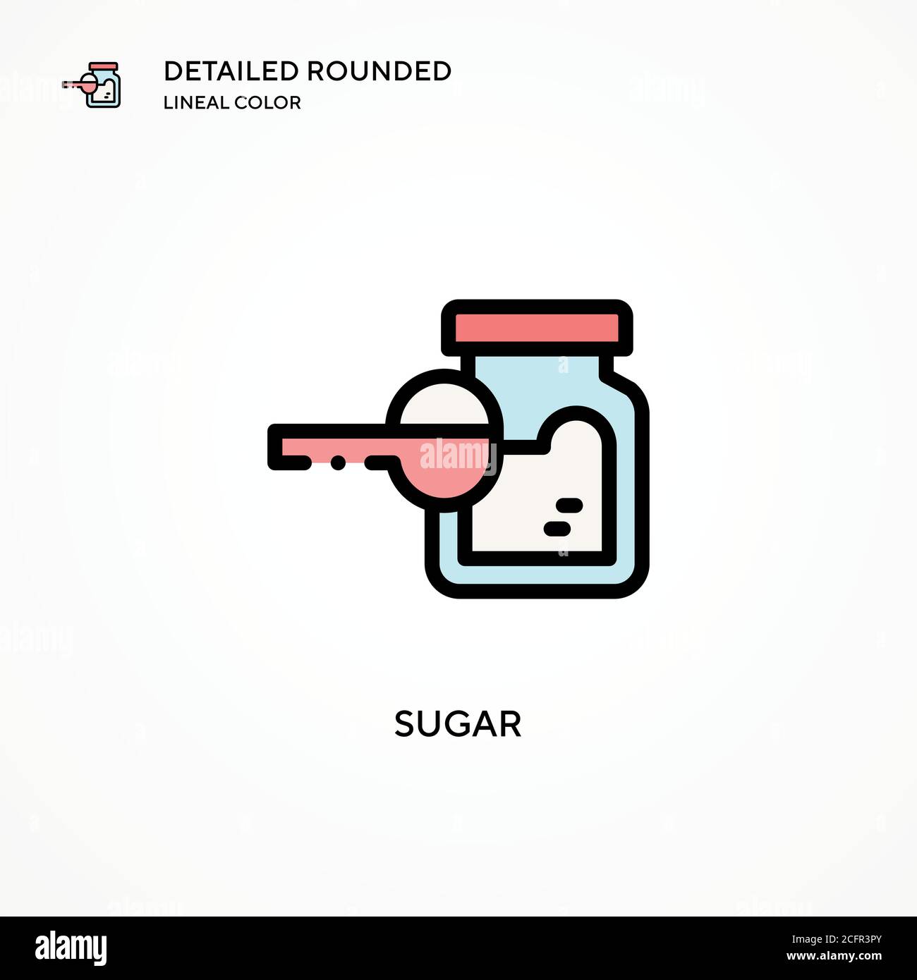Sugar vector icon. Modern vector illustration concepts. Easy to edit ...