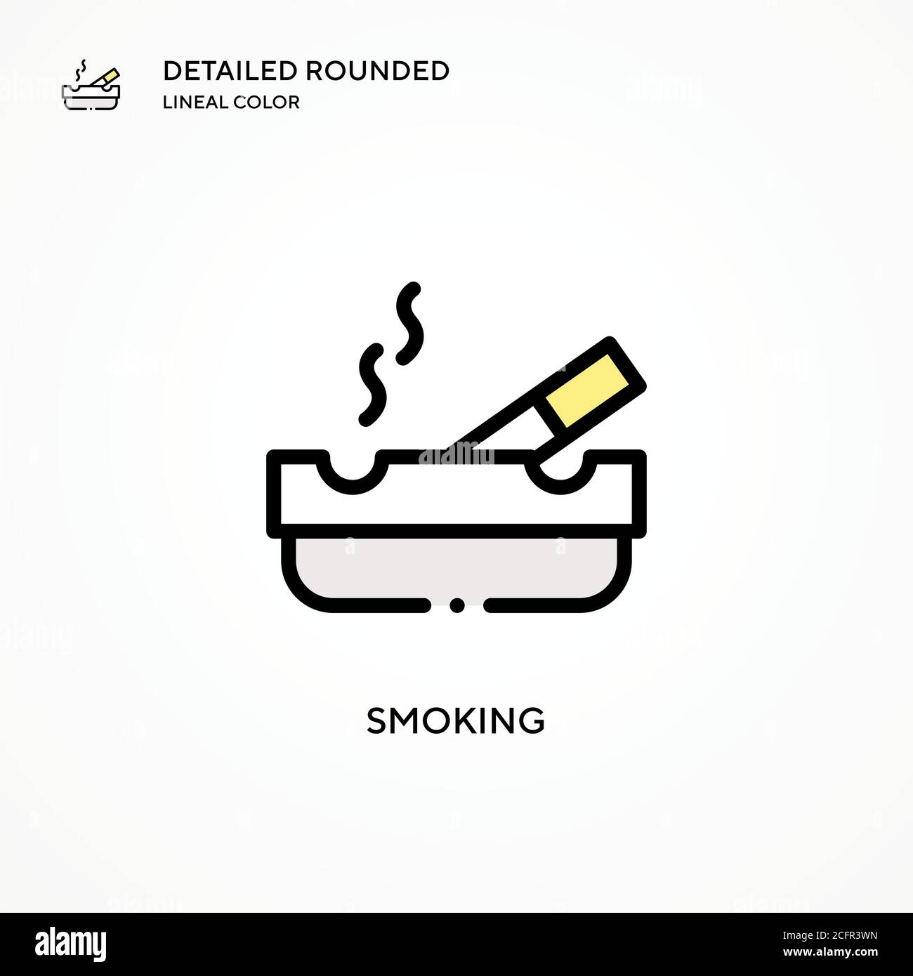 Smoking vector icon. Modern vector illustration concepts. Easy to edit ...