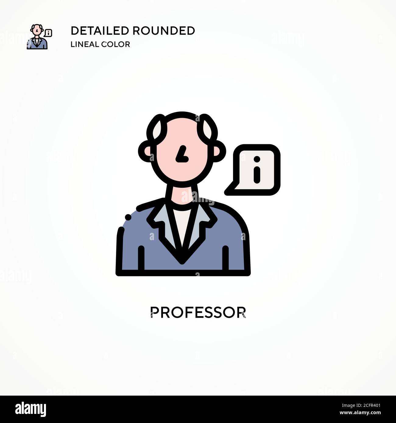Professor vector icon. Modern vector illustration concepts. Easy to ...