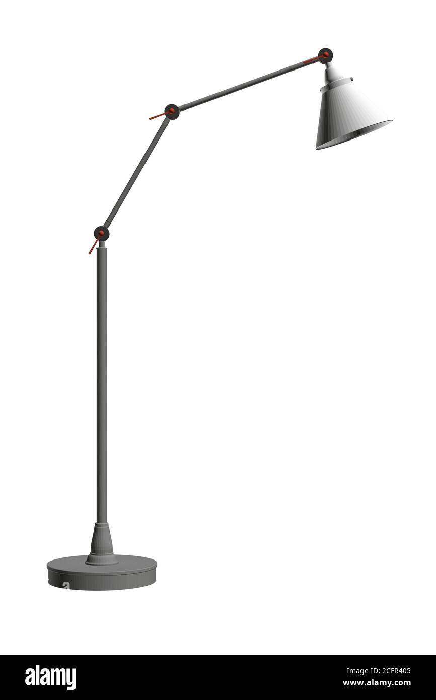 White table lamp. Side view. 3D. Vector Stock Vector Image & Art - Alamy