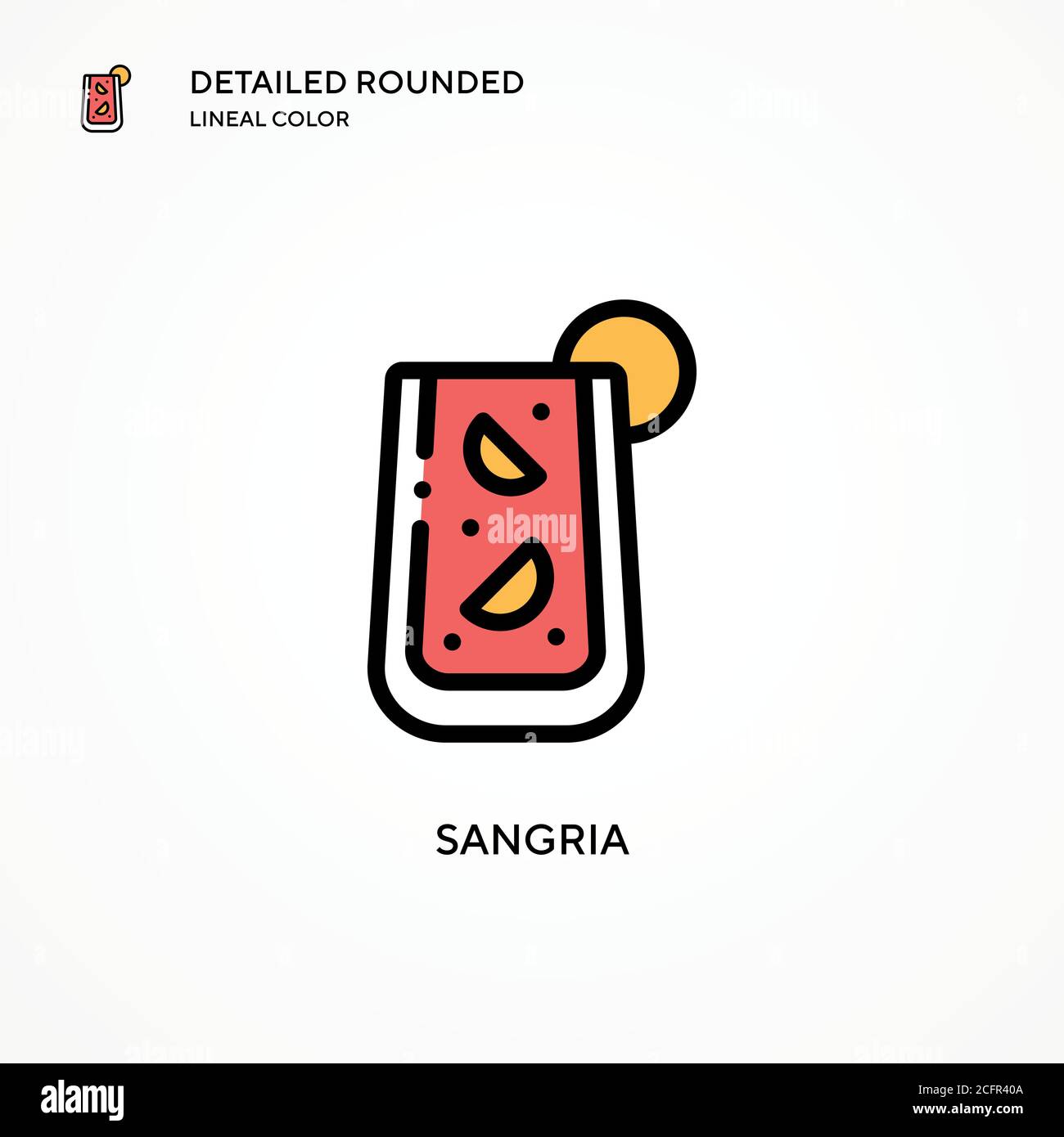 Sangria vector icon. Modern vector illustration concepts. Easy to edit ...