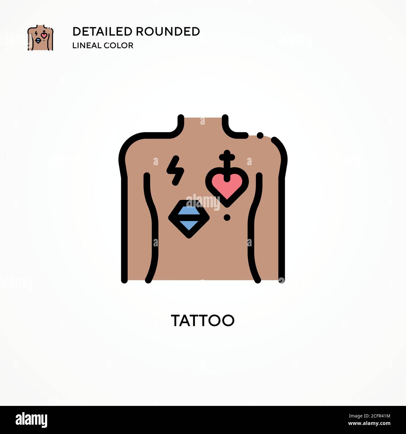 Tattoo vector icon. Modern vector illustration concepts. Easy to edit ...