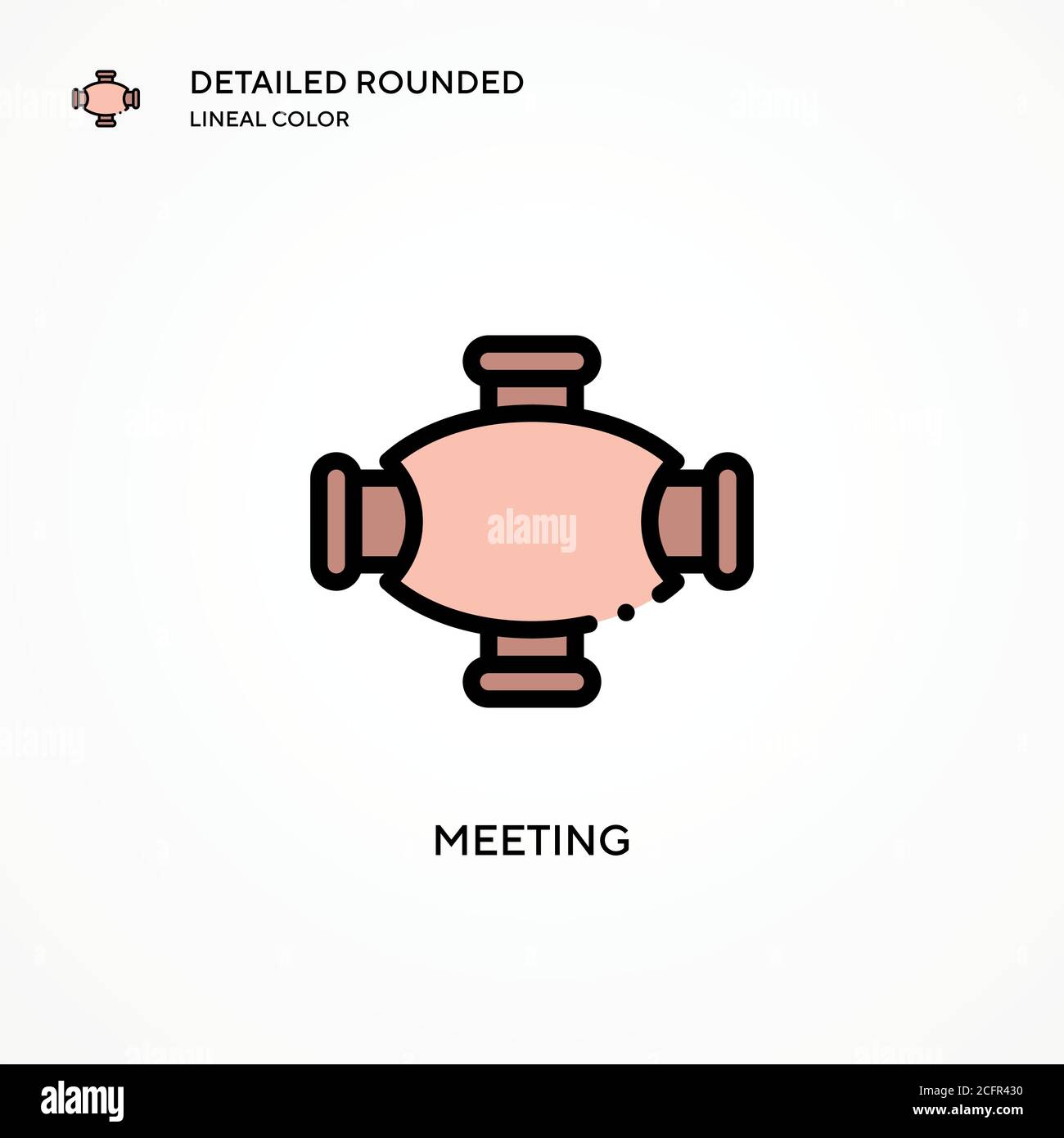 Meeting vector icon. Modern vector illustration concepts. Easy to edit ...