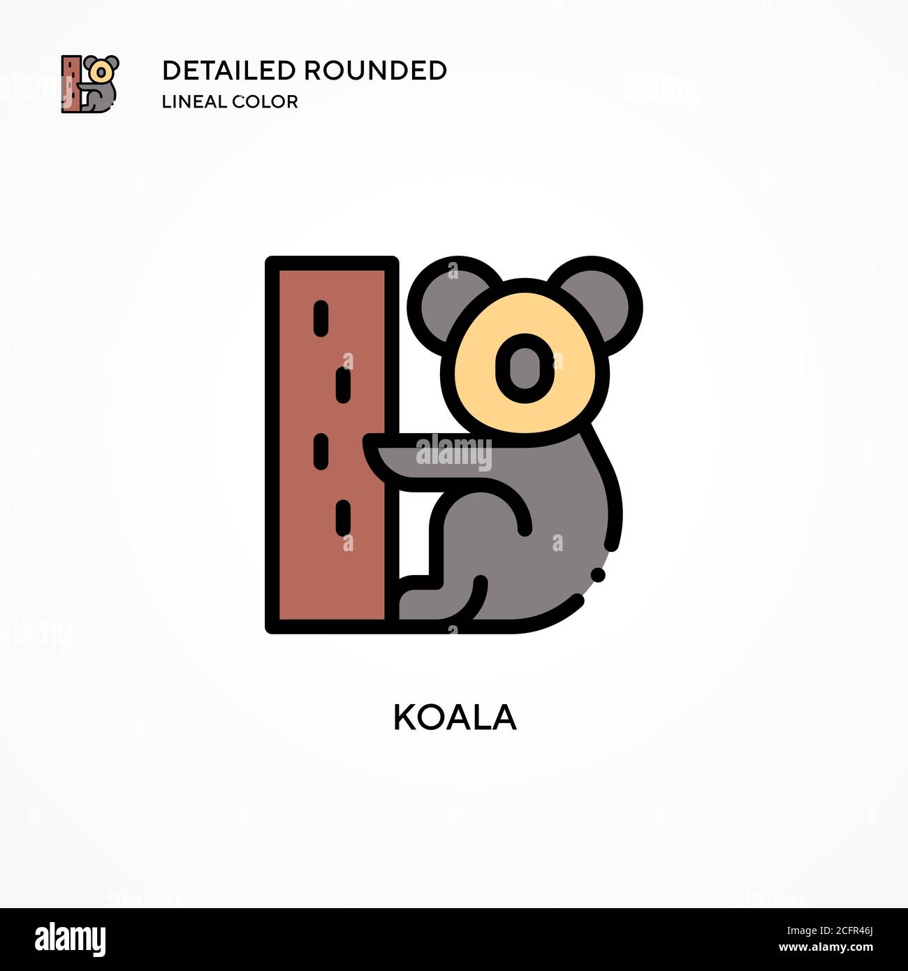 Koala vector icon. Modern vector illustration concepts. Easy to edit ...