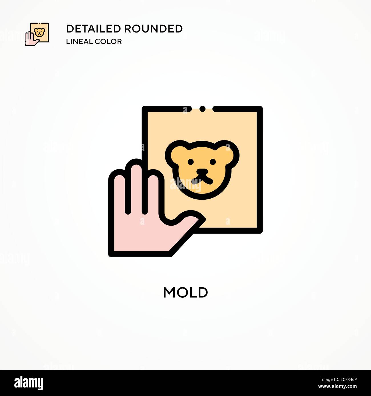 Mold vector icon. Modern vector illustration concepts. Easy to edit and ...