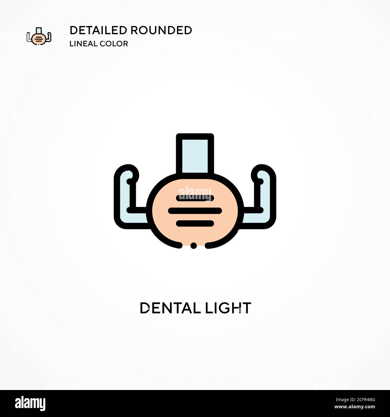 Dental light vector icon. Modern vector illustration concepts. Easy to ...