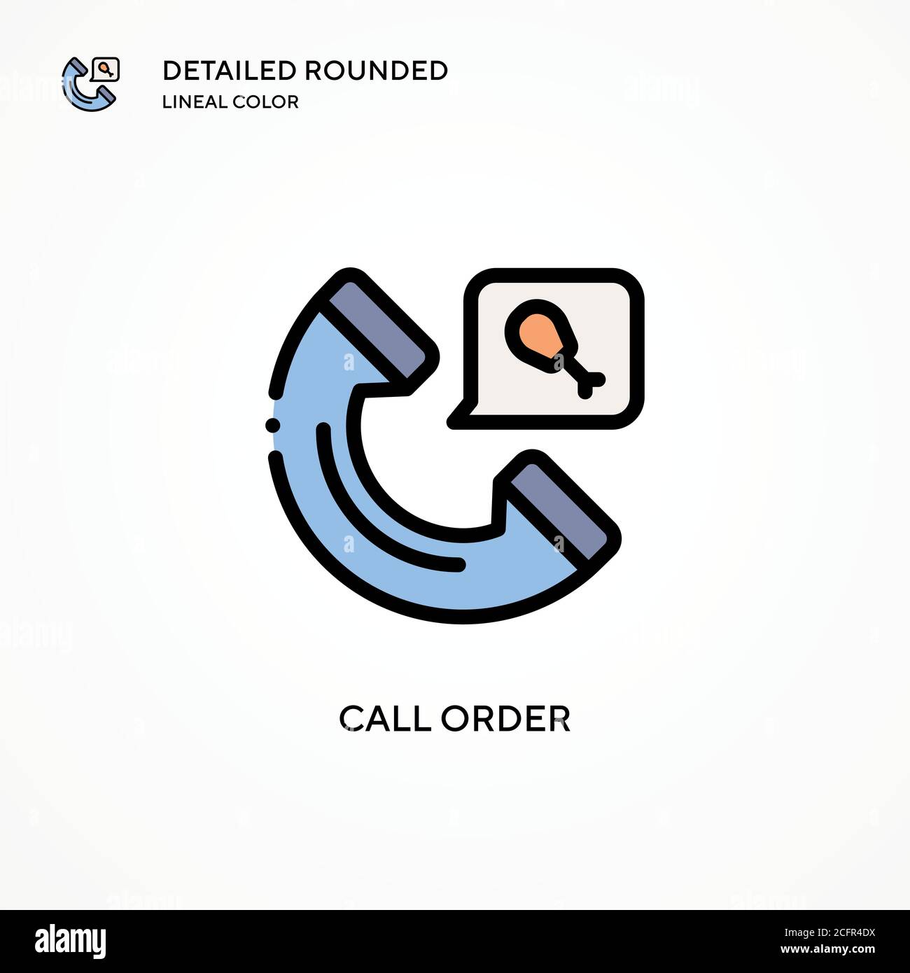 Call order vector icon. Modern vector illustration concepts. Easy to ...