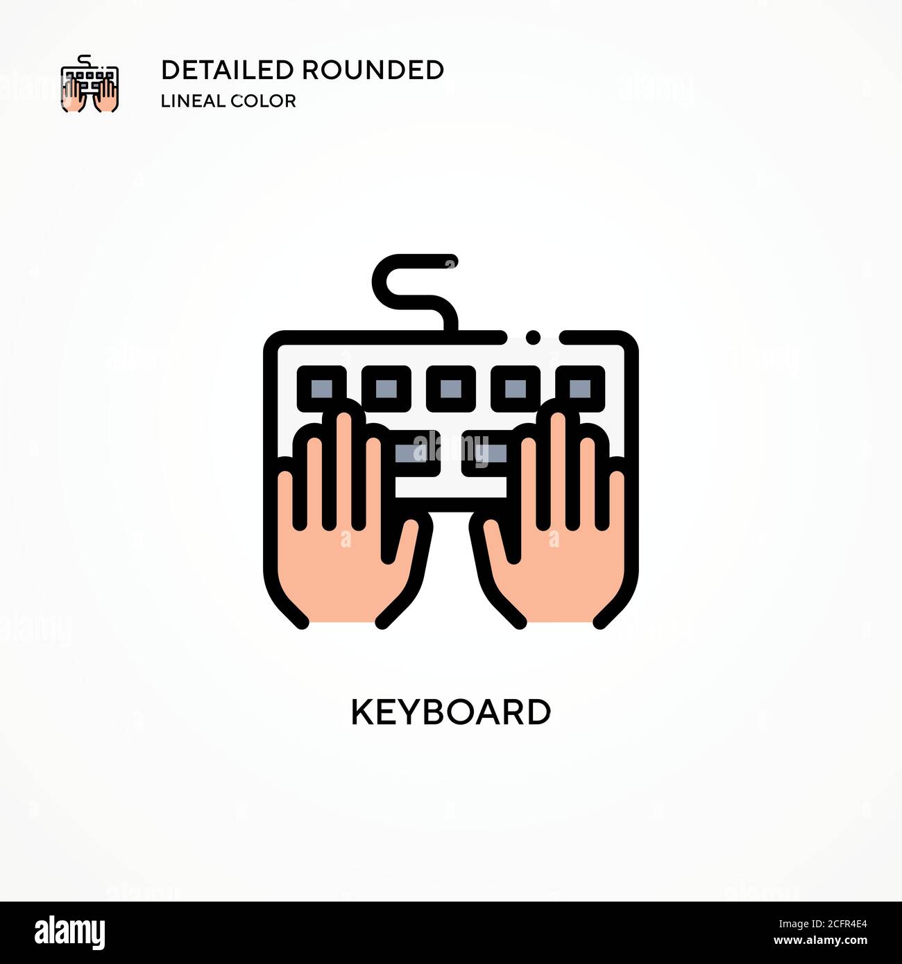 Keyboard vector icon. Modern vector illustration concepts. Easy to edit ...