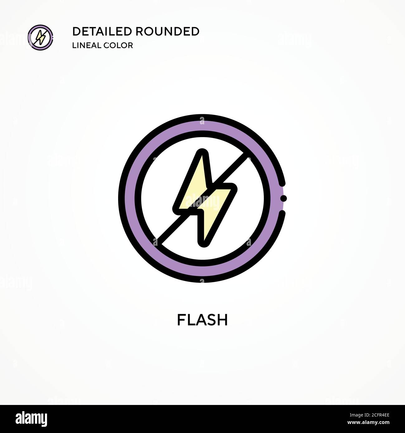 Flash vector icon. Modern vector illustration concepts. Easy to edit ...