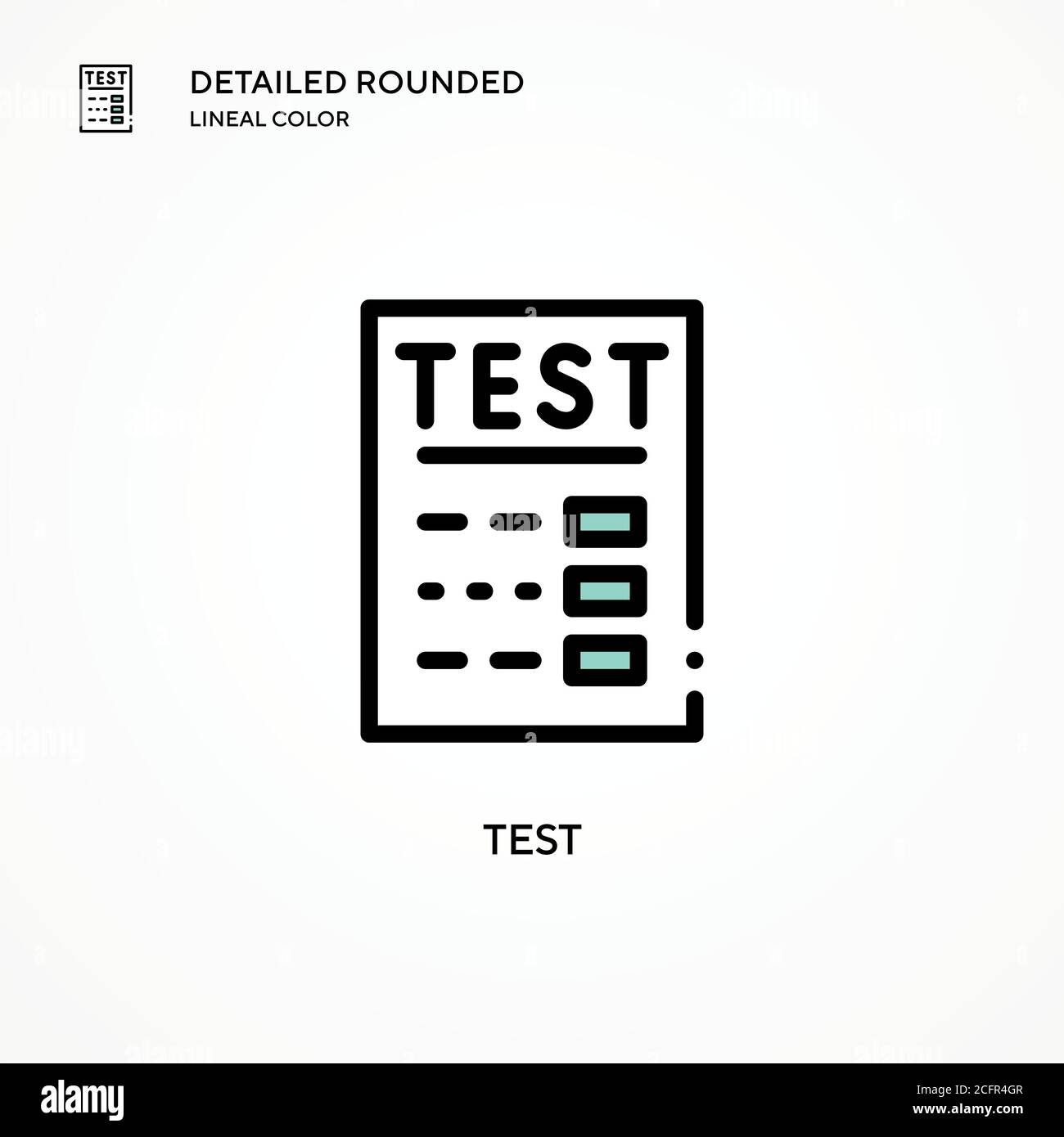 Test vector icon. Modern vector illustration concepts. Easy to edit and ...