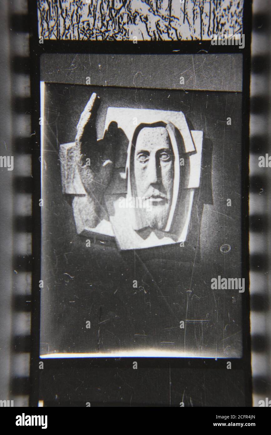 Fine 1970s vintage black and white photography of religious iconography ...