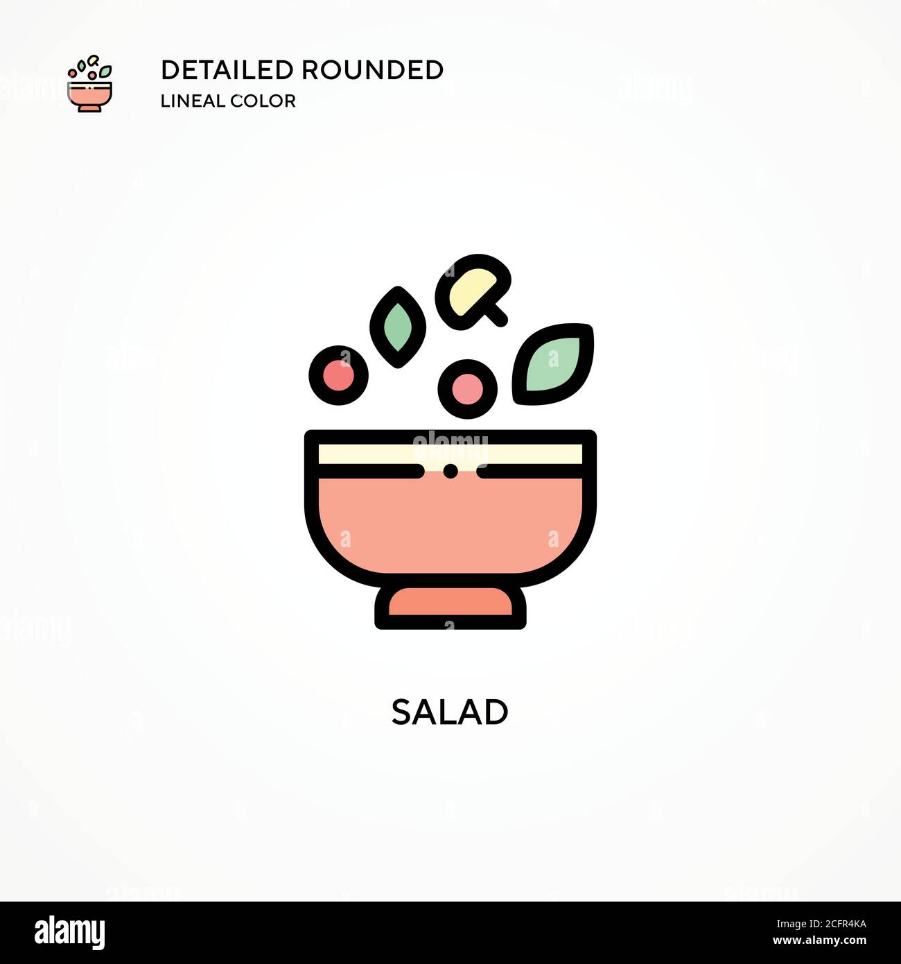Easy diet salad arugula Stock Vector Images - Alamy