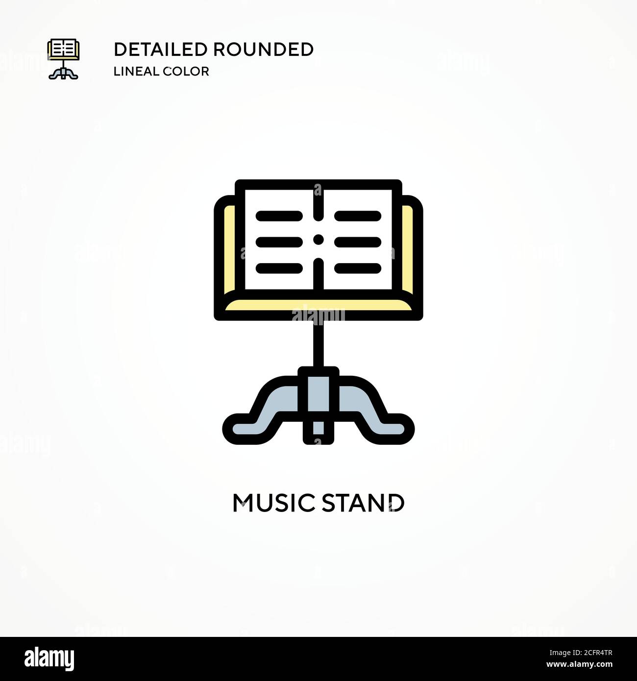 Music stand vector icon. Modern vector illustration concepts. Easy to ...
