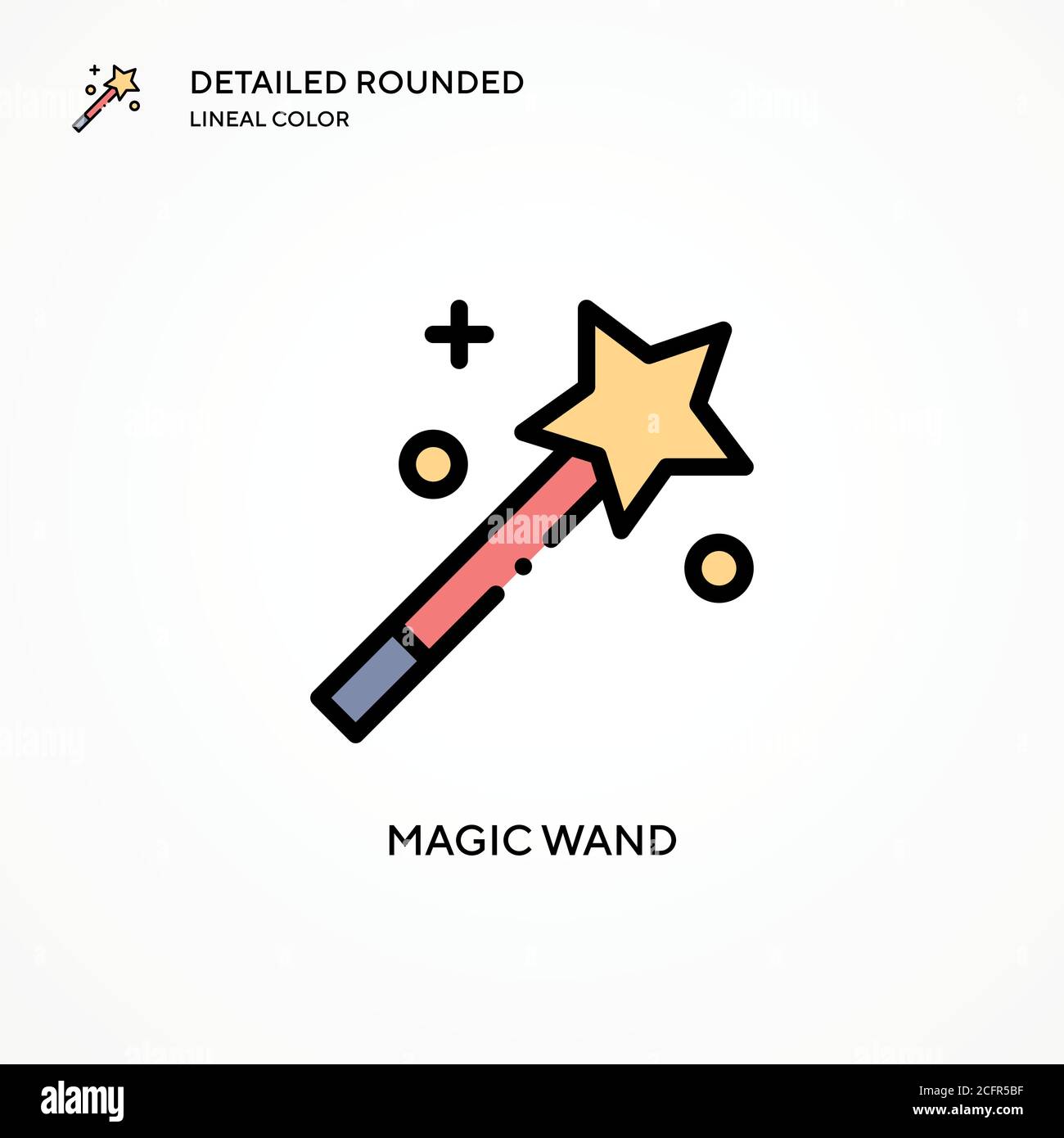Magic wand vector icon. Modern vector illustration concepts. Easy to ...