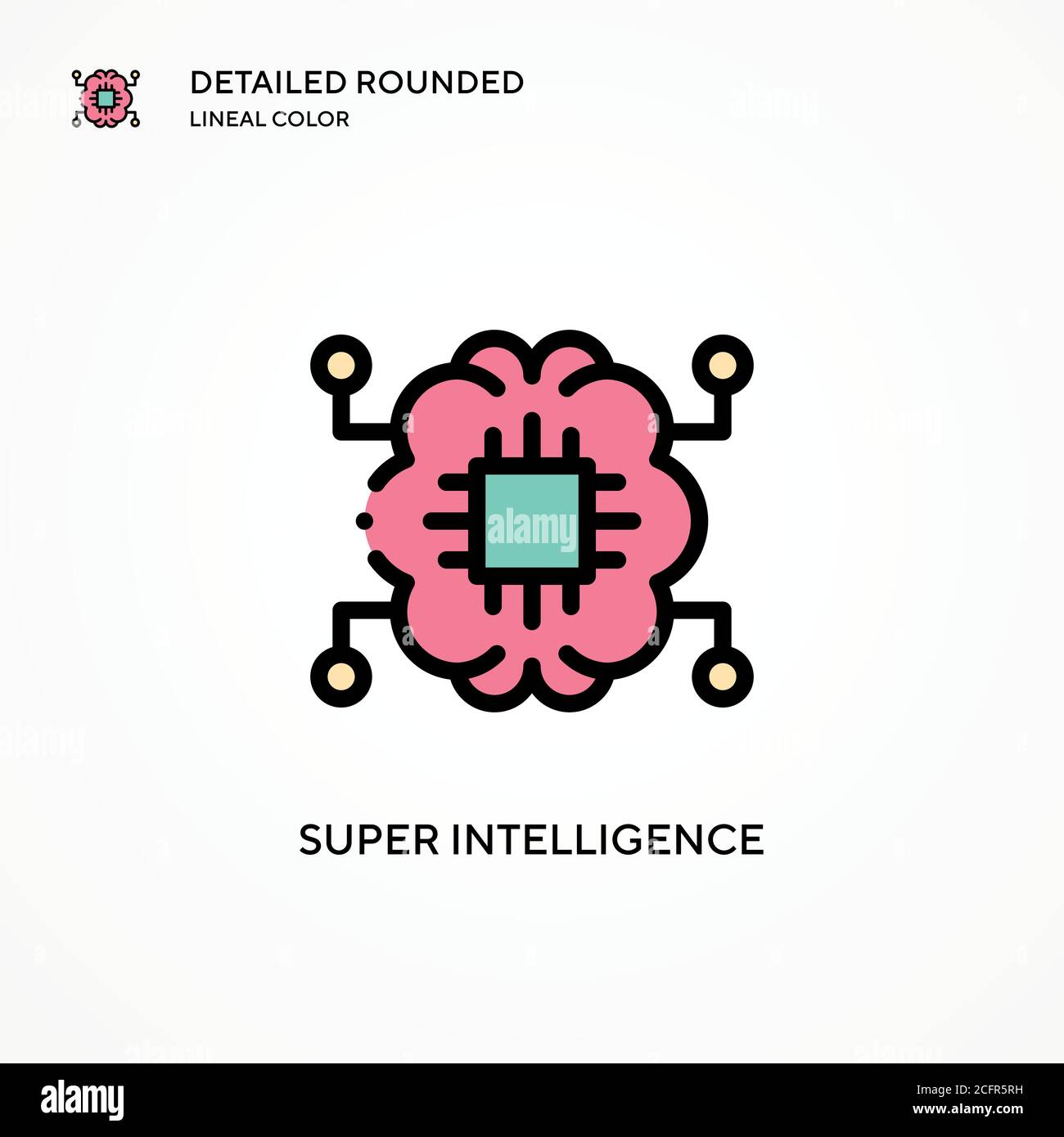 Super intelligence vector icon. Modern vector illustration concepts ...