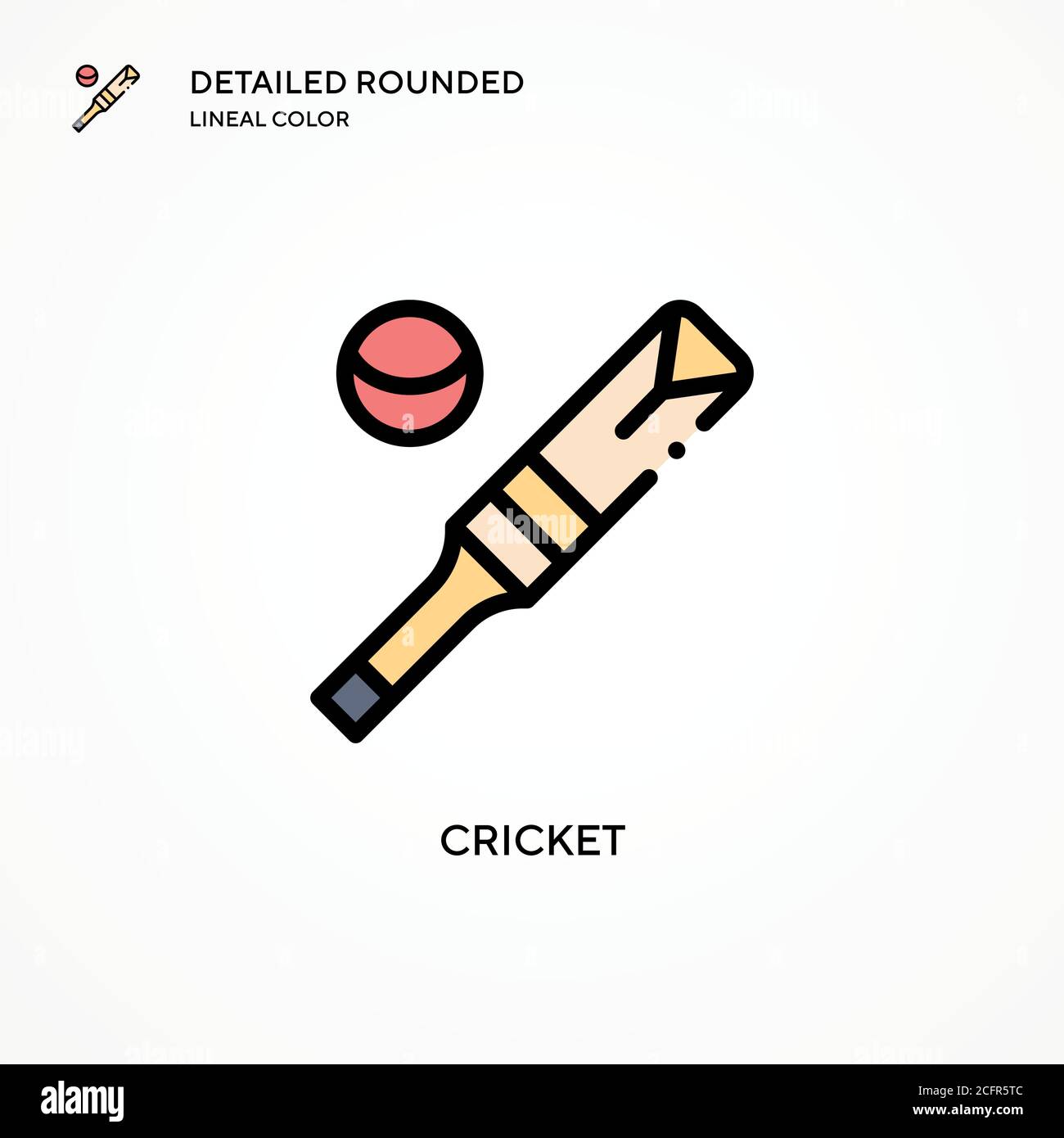 Cricket vector icon. Modern vector illustration concepts. Easy to edit ...