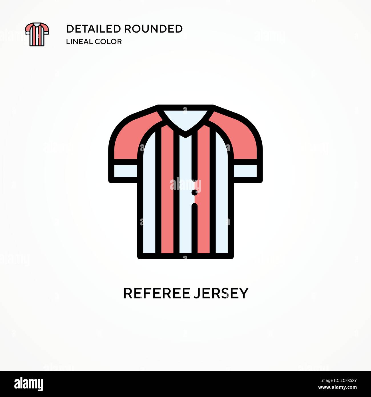 Referee jersey vector icon. Modern vector illustration concepts. Easy ...