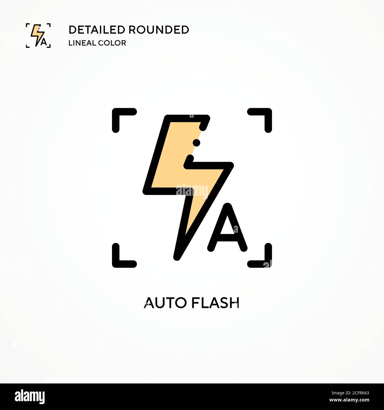 Auto flash vector icon. Modern vector illustration concepts. Easy to ...