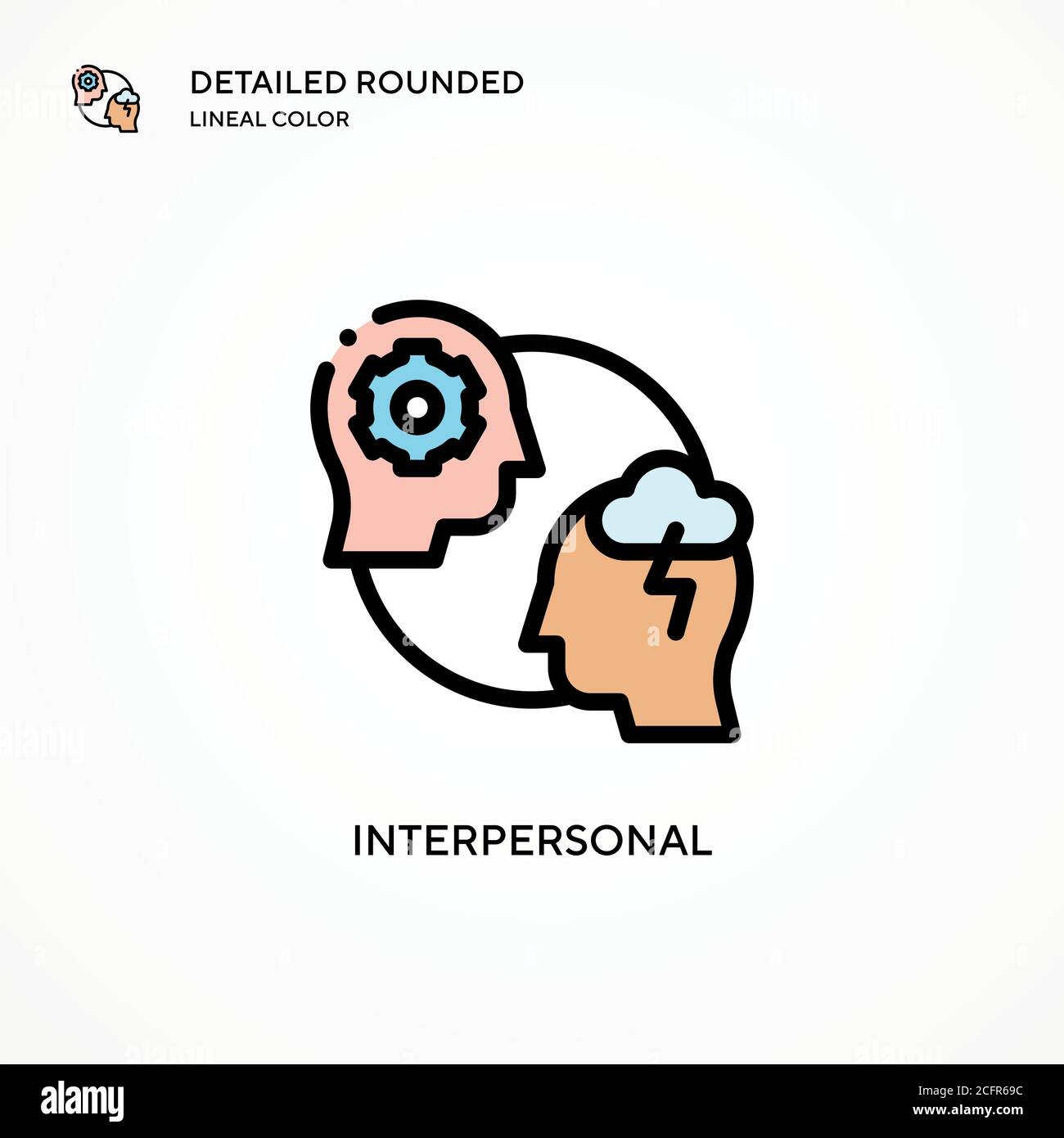 Interpersonal vector icon. Modern vector illustration concepts. Easy to ...