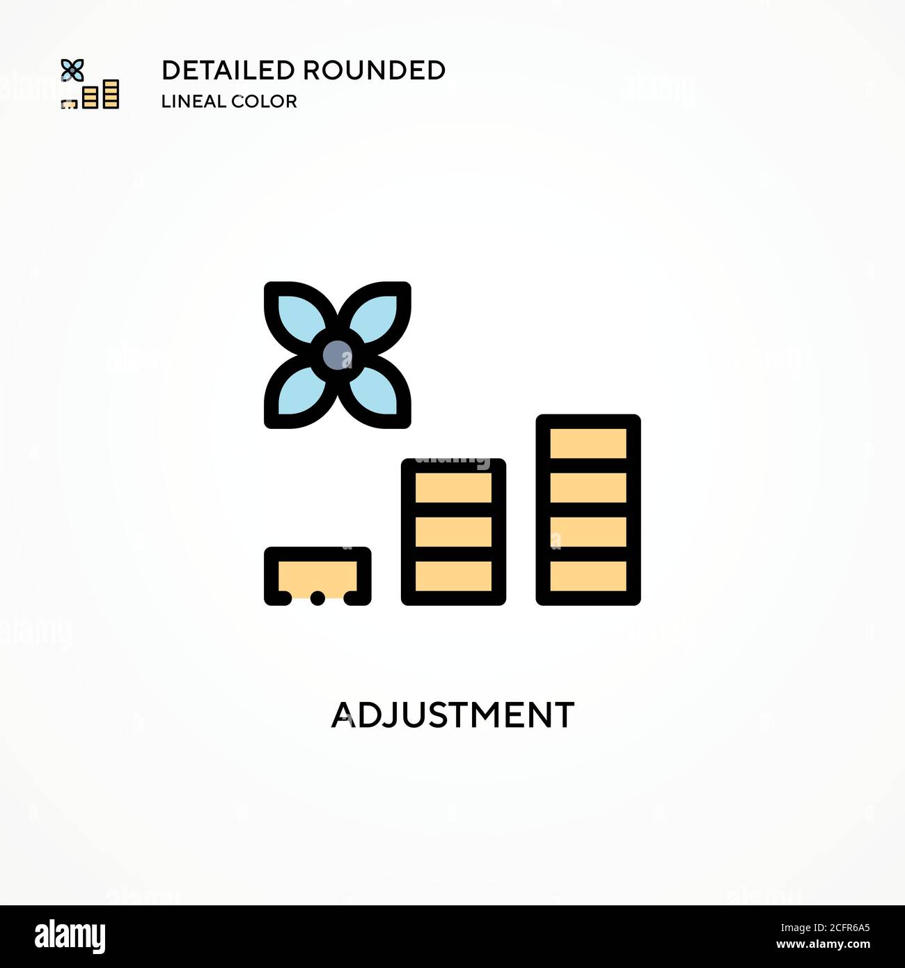 Adjustment vector icon. Modern vector illustration concepts. Easy to ...