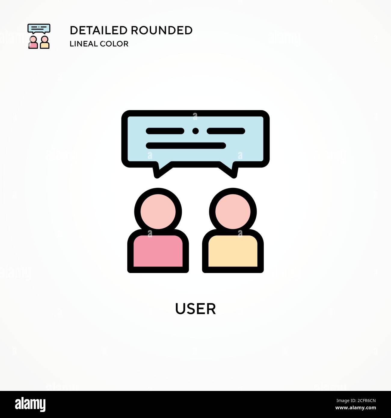 User vector icon. Modern vector illustration concepts. Easy to edit and ...