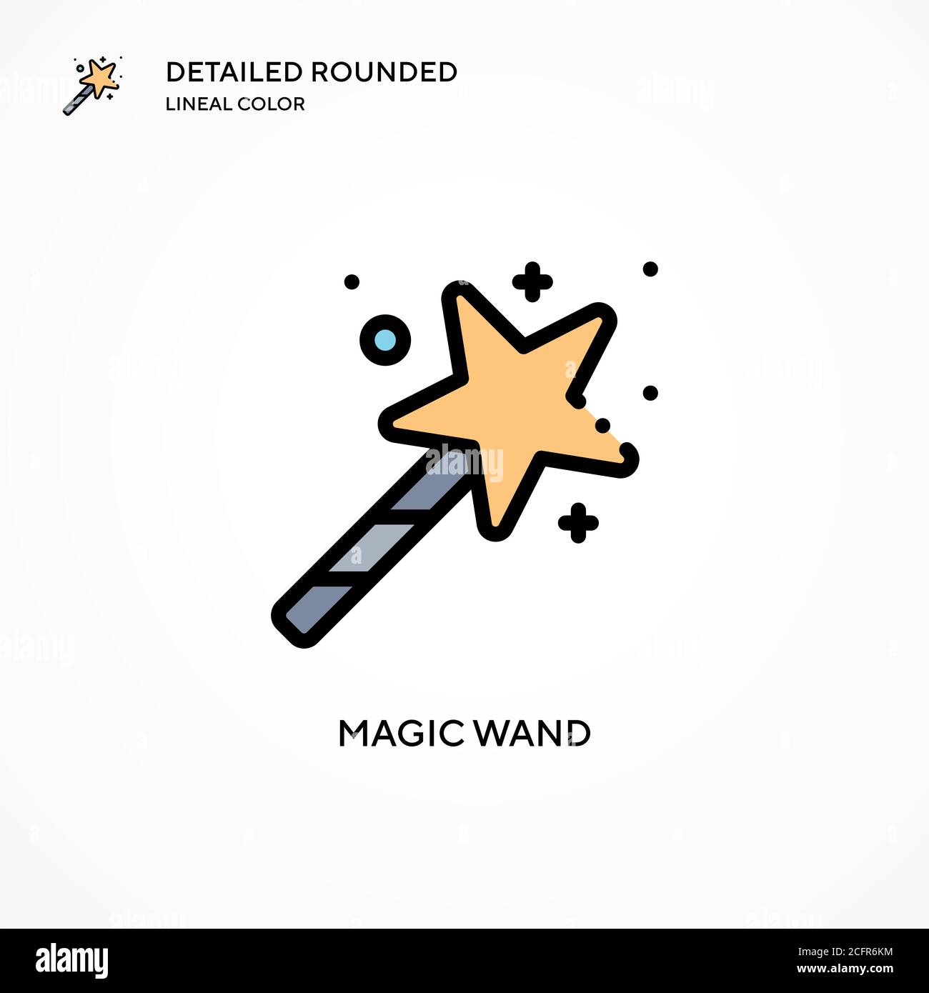 Magic wand vector icon. Modern vector illustration concepts. Easy to ...