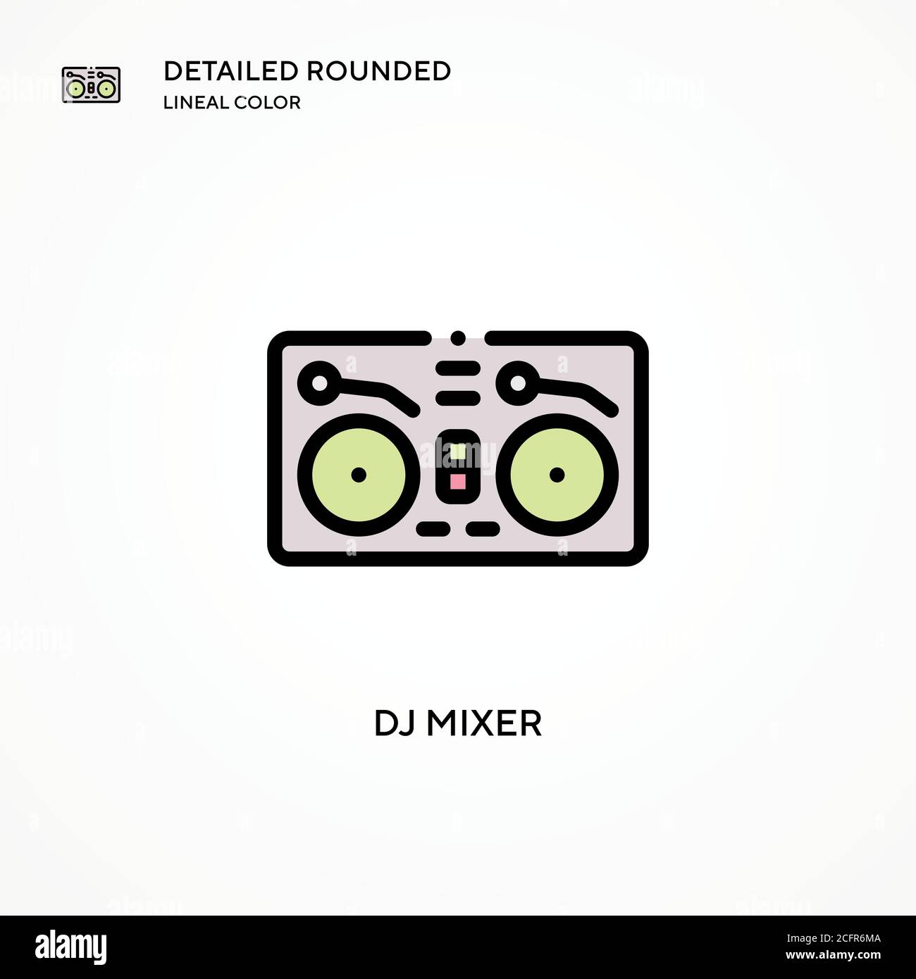 Dj mixer vector icon. Modern vector illustration concepts. Easy to edit ...