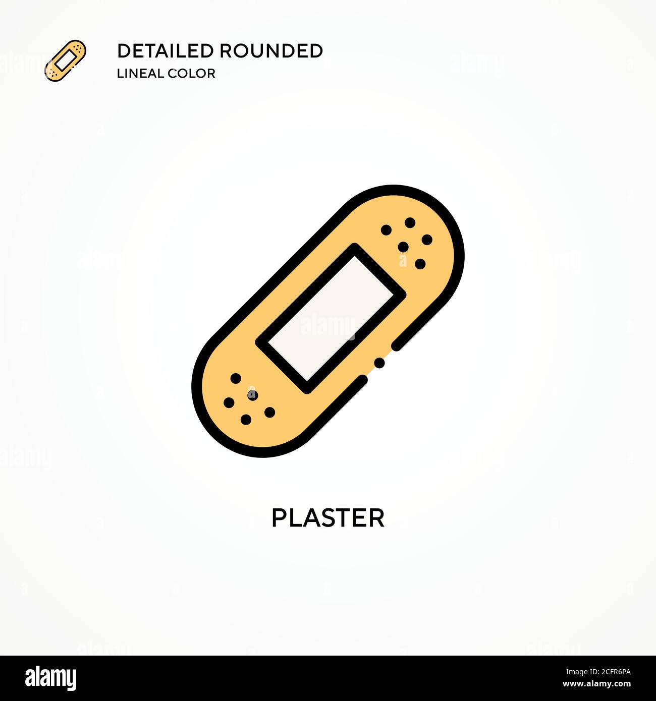 Plaster vector icon. Modern vector illustration concepts. Easy to edit ...