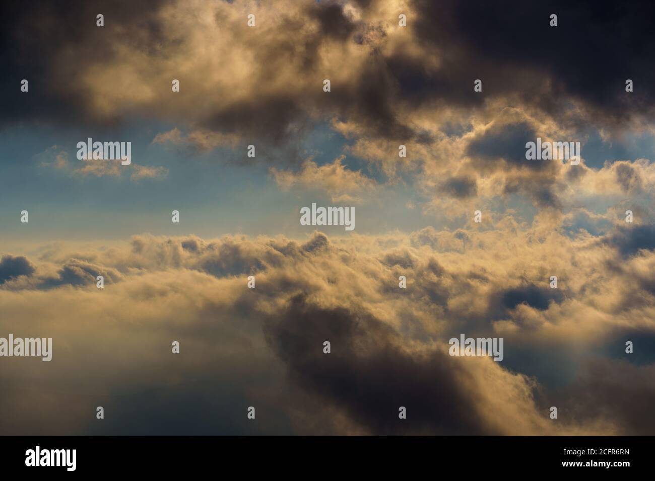 High altitude clouds in the mountains, ideal for use as graphic ...