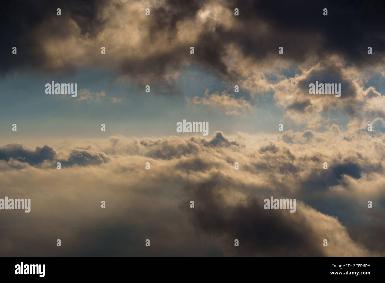 High altitude clouds in the mountains, ideal for use as graphic ...
