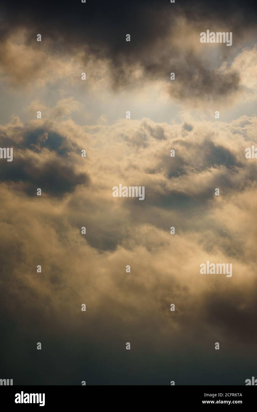 High altitude clouds in the mountains, ideal for use as graphic ...