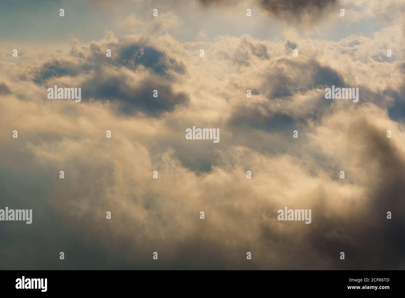 High altitude clouds in the mountains, ideal for use as graphic ...