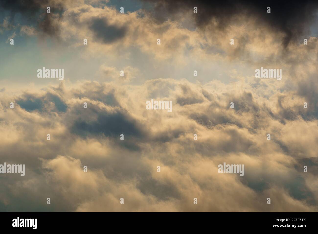 High altitude clouds in the mountains, ideal for use as graphic ...
