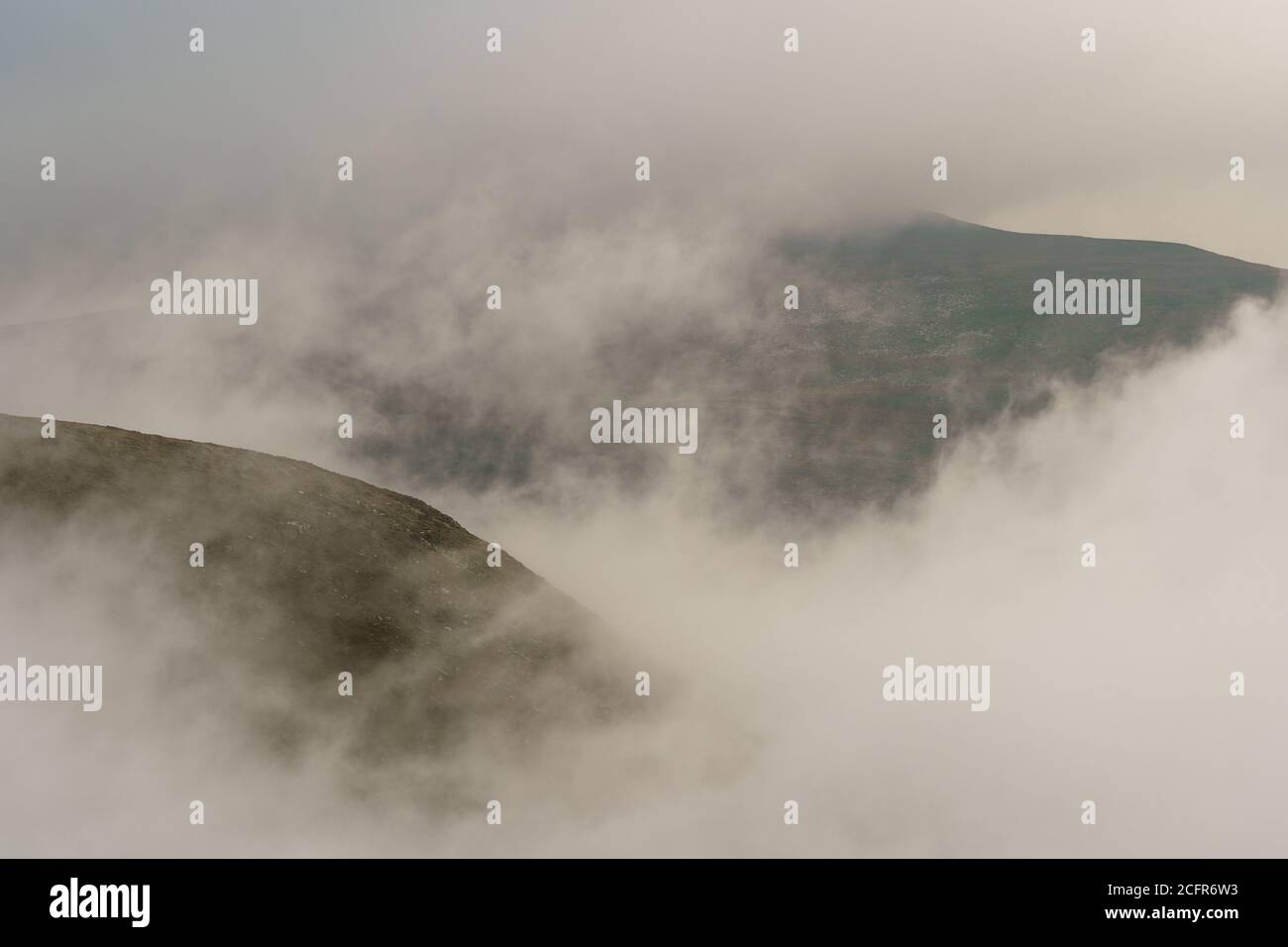 High altitude clouds in the mountains, ideal for use as graphic ...