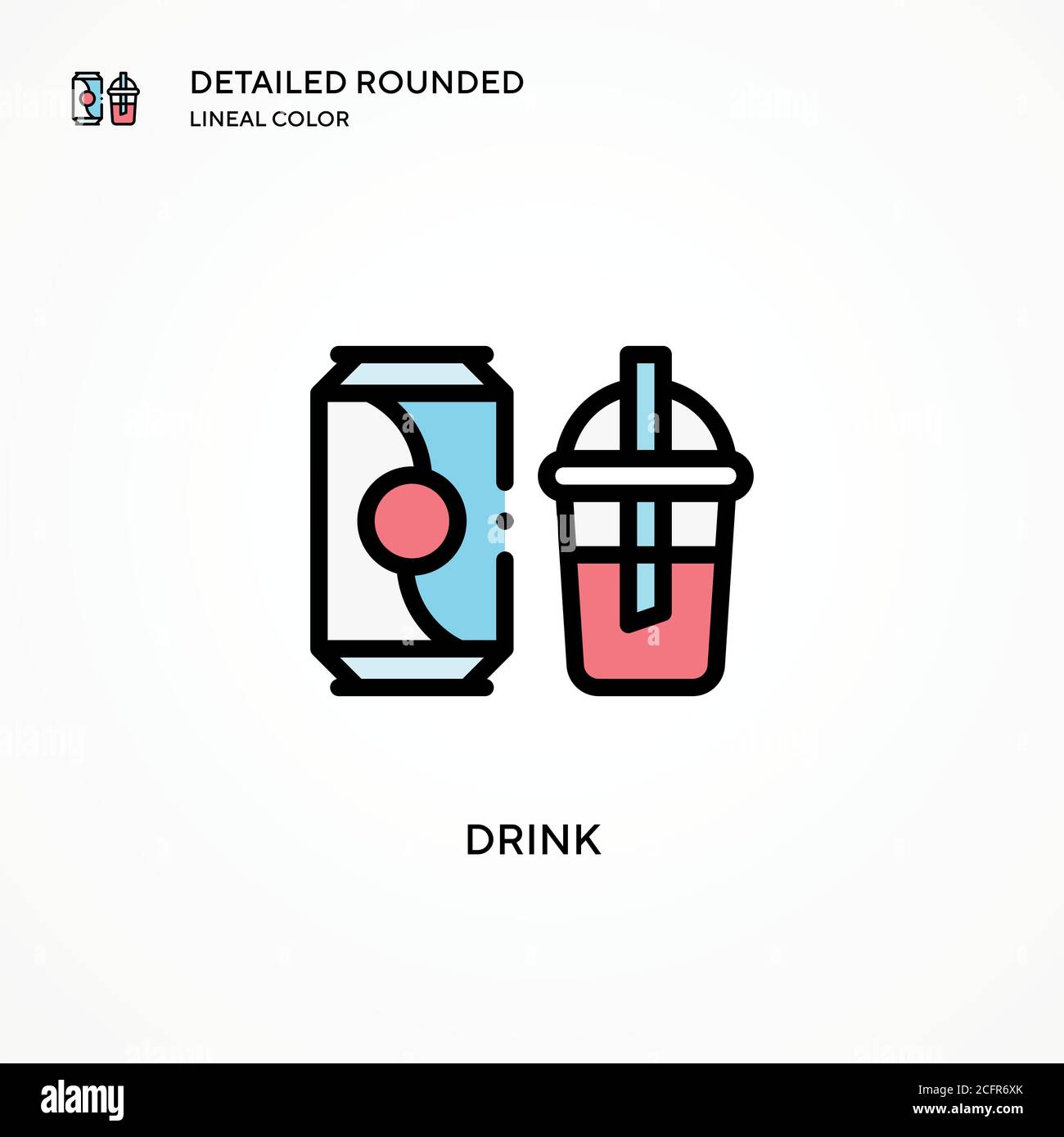 Drink vector icon. Modern vector illustration concepts. Easy to edit ...