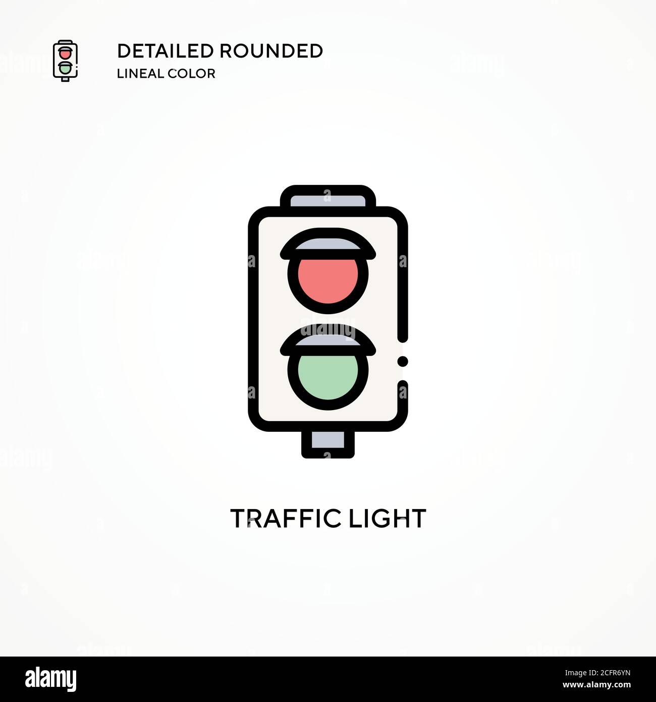 Traffic light vector icon. Modern vector illustration concepts. Easy to ...