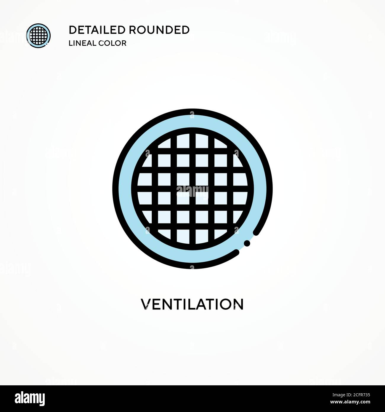 Ventilation vector icon. Modern vector illustration concepts. Easy to ...