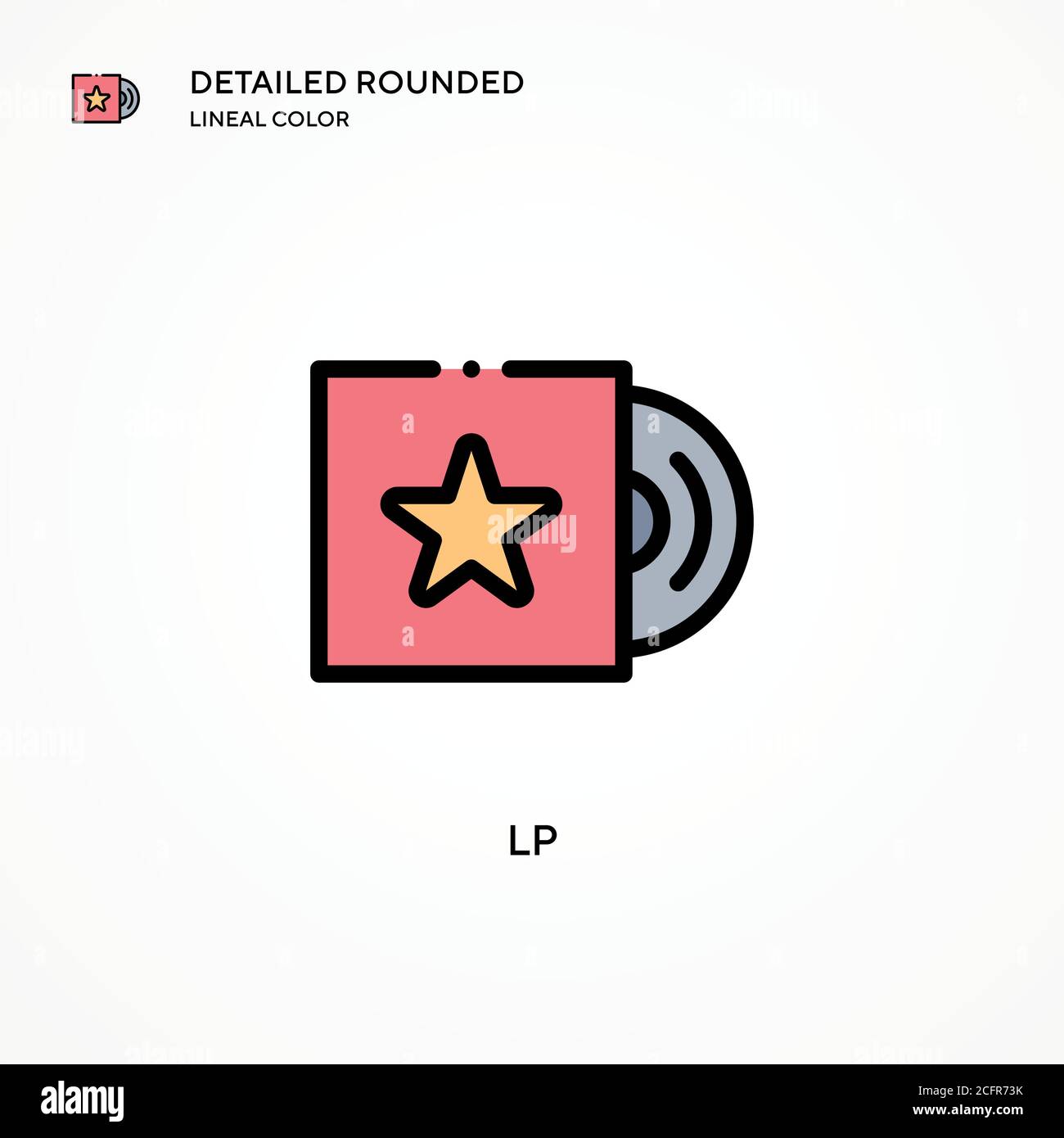 Lp vector icon. Modern vector illustration concepts. Easy to edit and ...