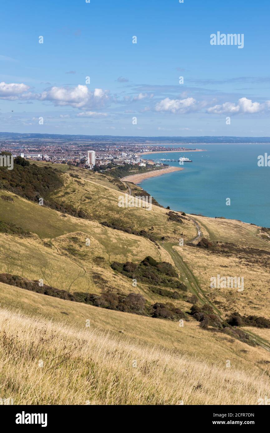Eastbourne pier from promenade hi-res stock photography and images - Alamy
