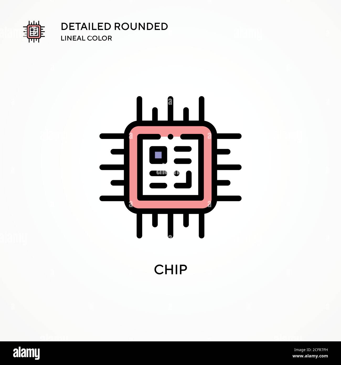 Chip vector icon. Modern vector illustration concepts. Easy to edit and ...