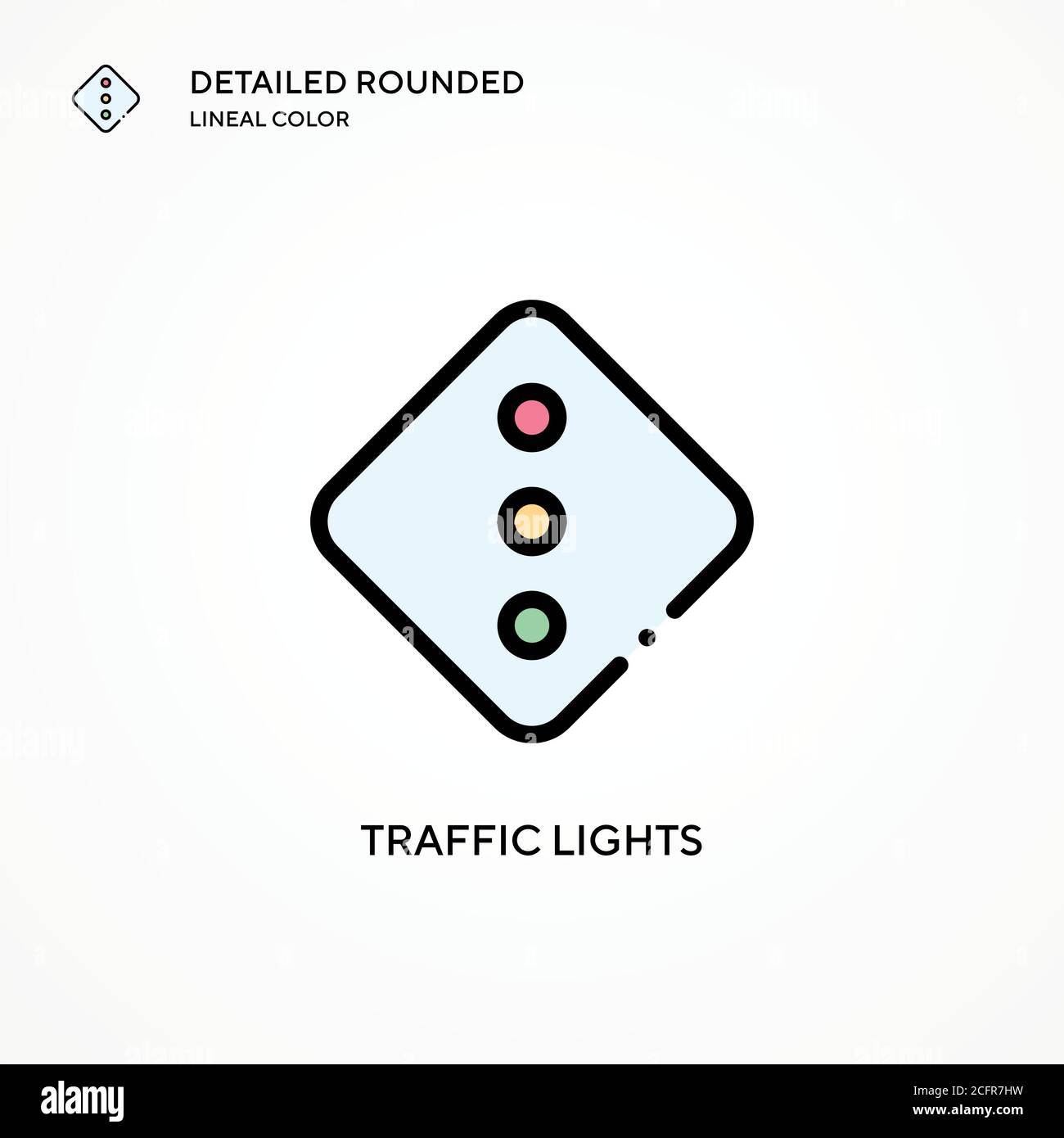 Traffic lights vector icon. Modern vector illustration concepts. Easy ...