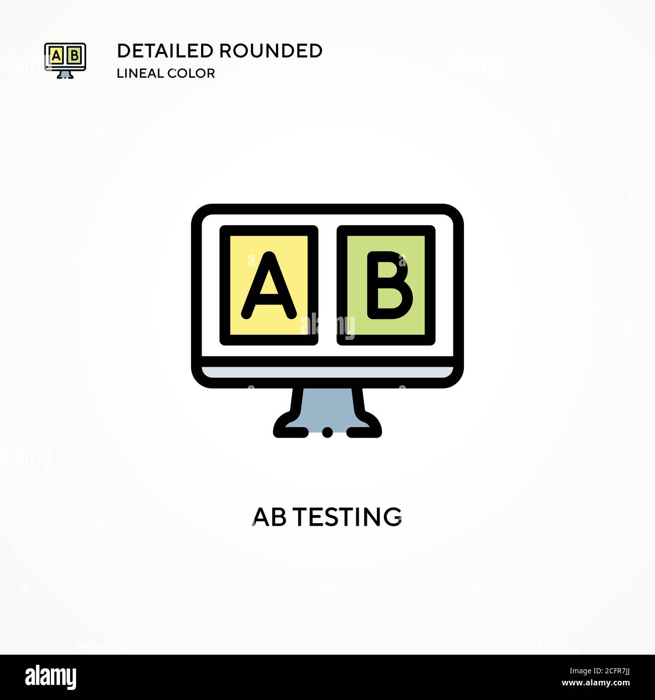 Ab testing vector icon. Modern vector illustration concepts. Easy to ...
