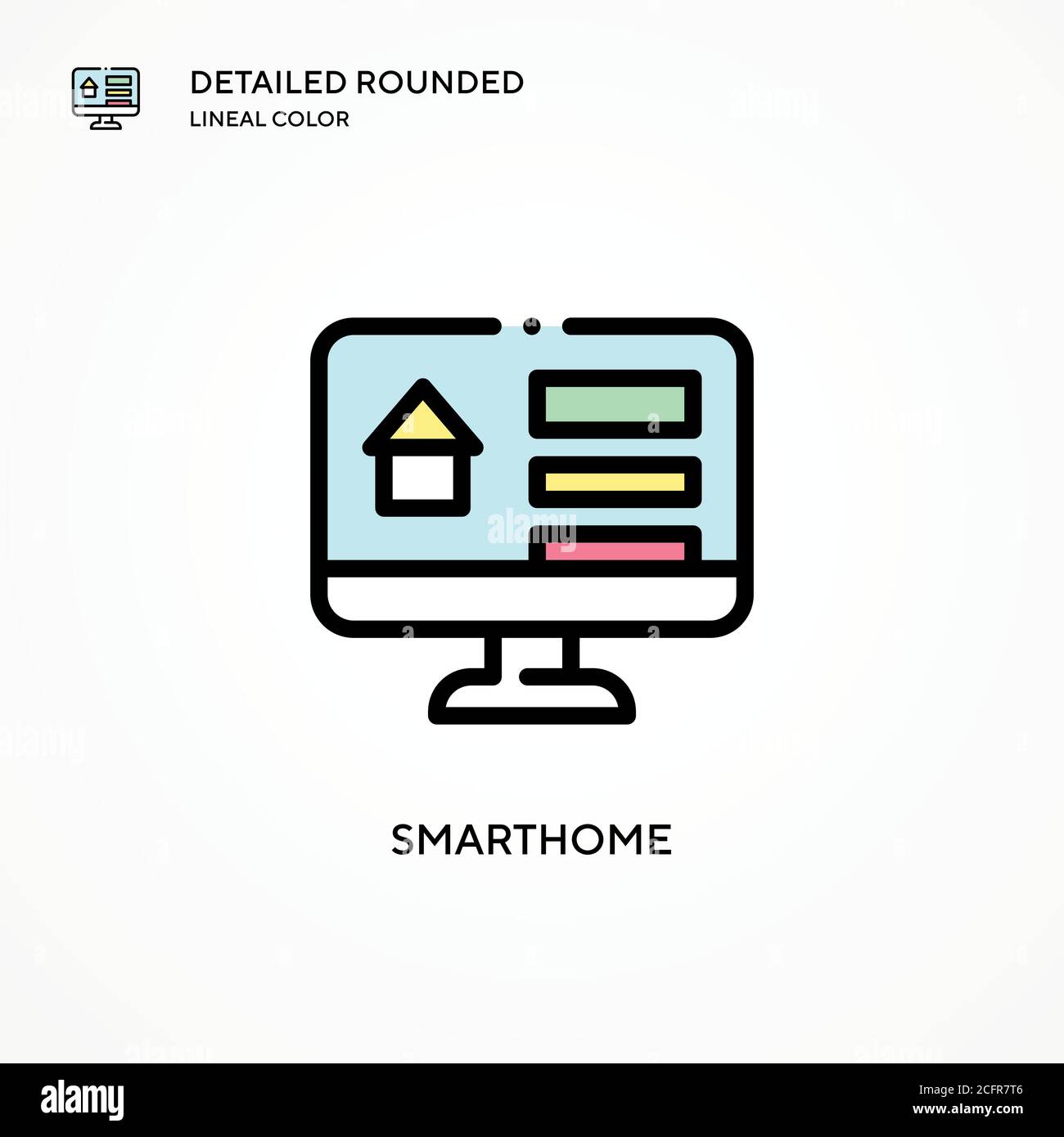 Smarthome vector icon. Modern vector illustration concepts. Easy to ...