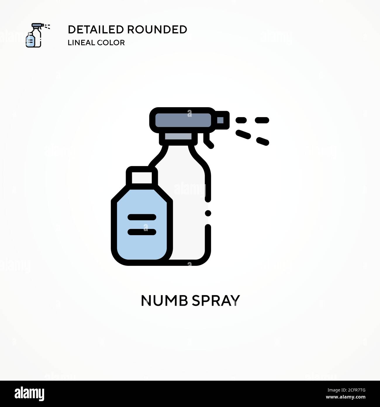 Numb spray vector icon. Modern vector illustration concepts. Easy to ...